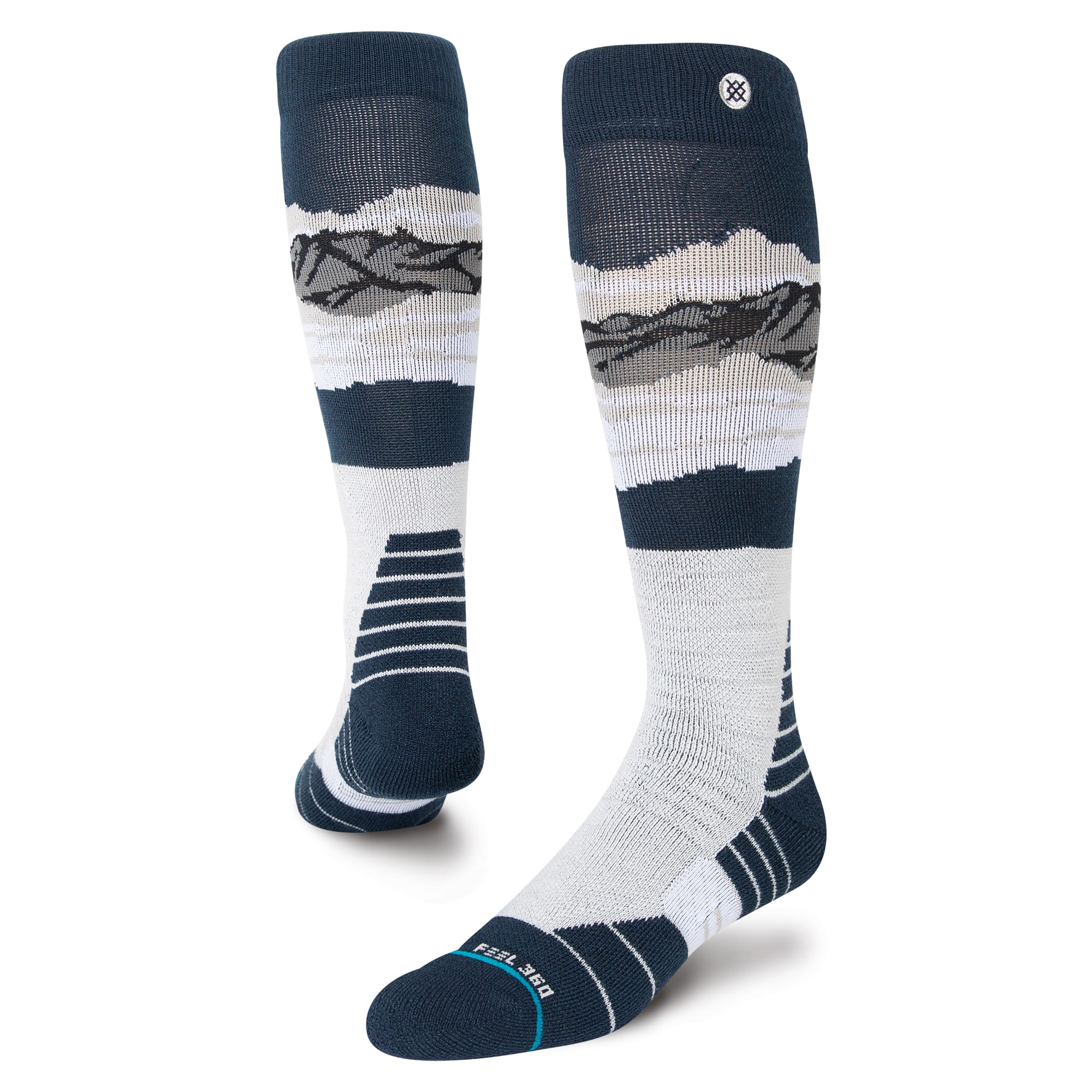 Stance Chin Valley Snow Socks - Fluid Lines, Essex