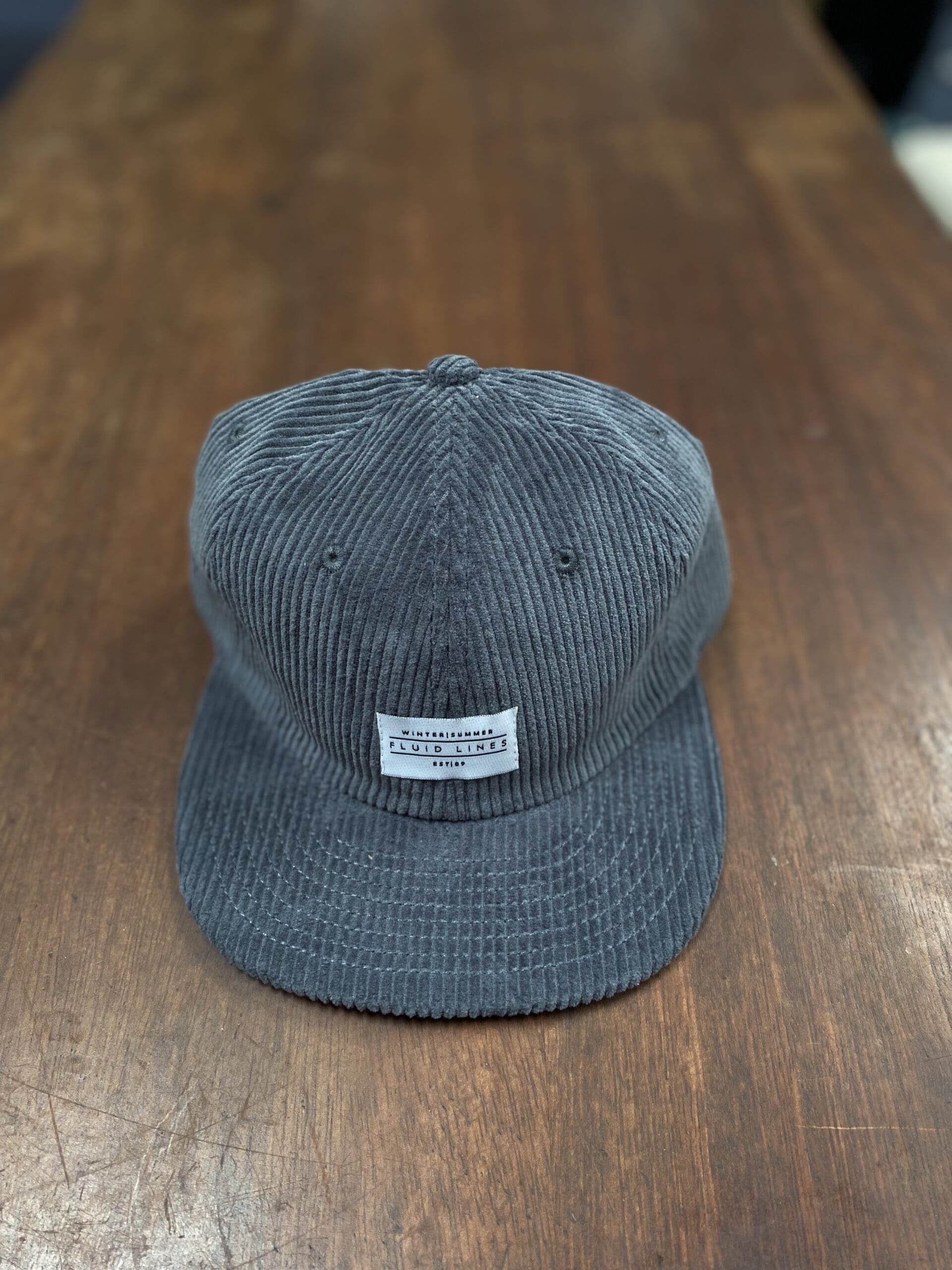 Fluid Lines Cord Cap - Blue - Fluid Lines, Essex