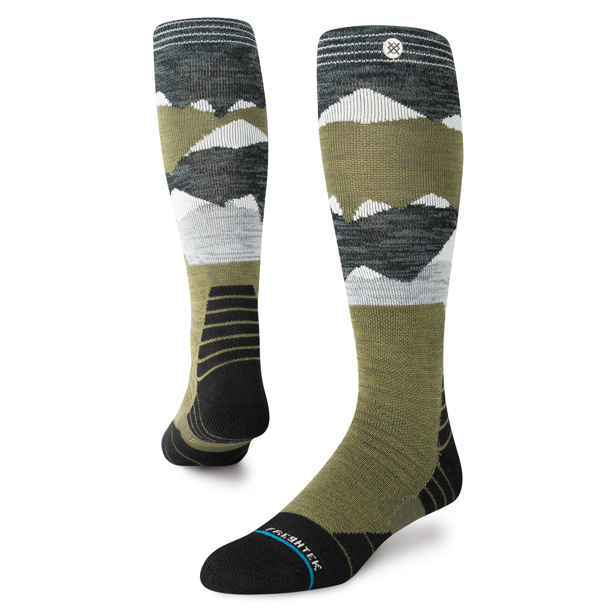 Stance Lonely Peaks Snow Socks - Fluid Lines, Essex