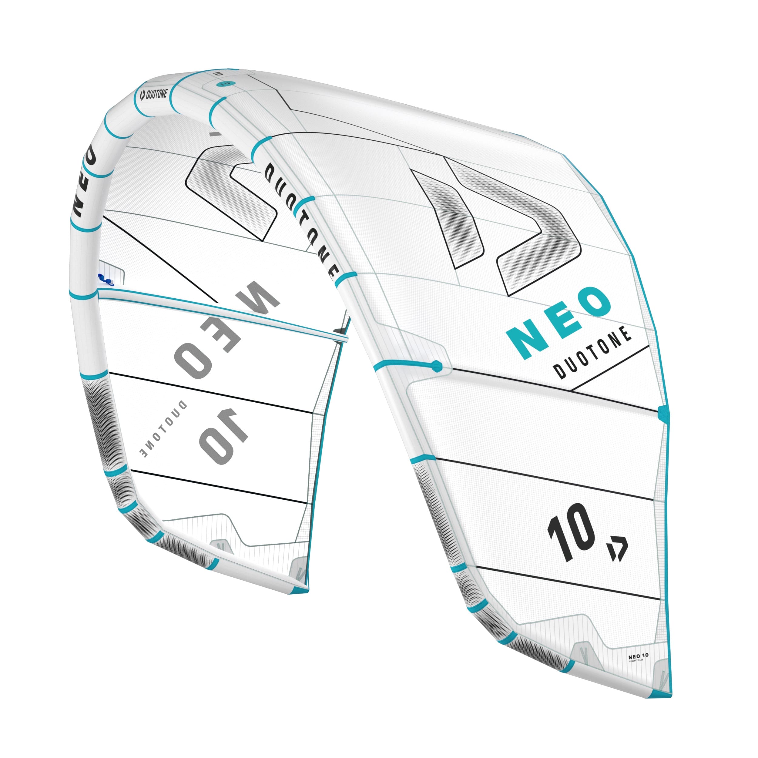Duotone Neo Blue Concept Kitesurfing Kite 2025 - Fluid Lines